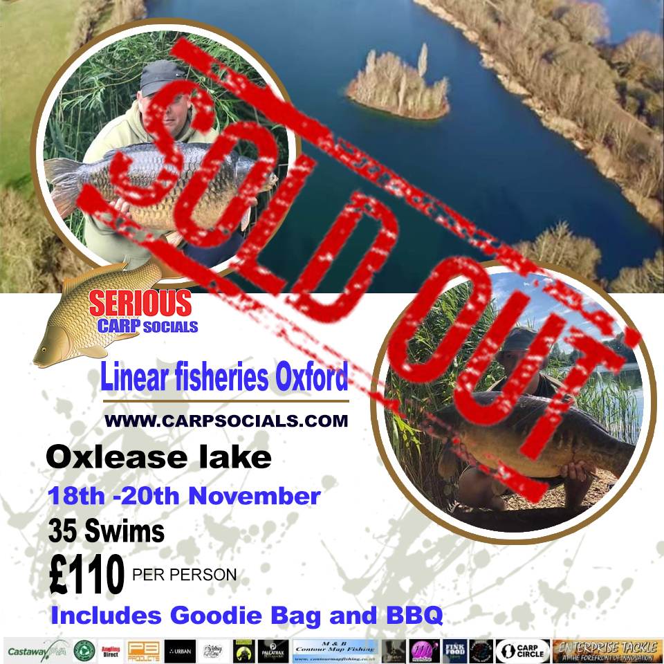 November 18th - 20th: Linear Fisheries (Oxlease Lake), Oxford - Serious ...